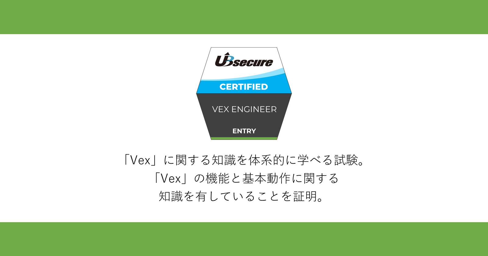 エントリーレベル | UBsecure Certification